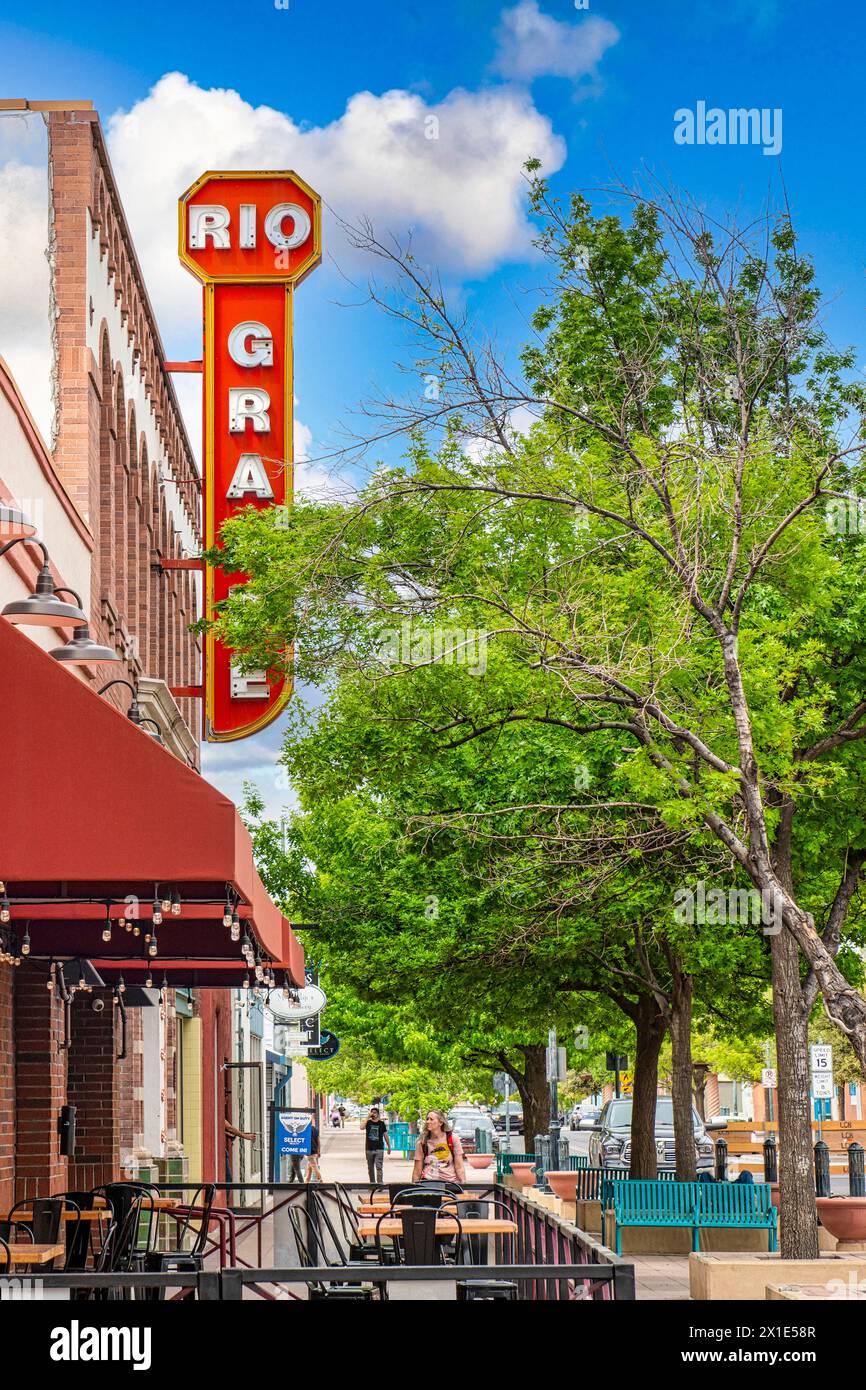 The Rio Grande theater on Main Street in downtown Las Cruces, NM Stock ...