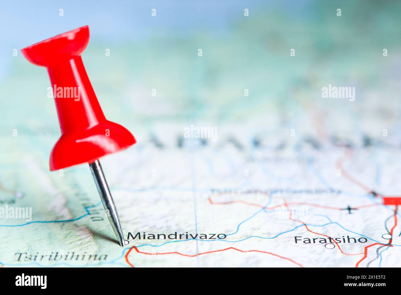 Miandrivazo, Madagascar pin on map Stock Photo - Alamy