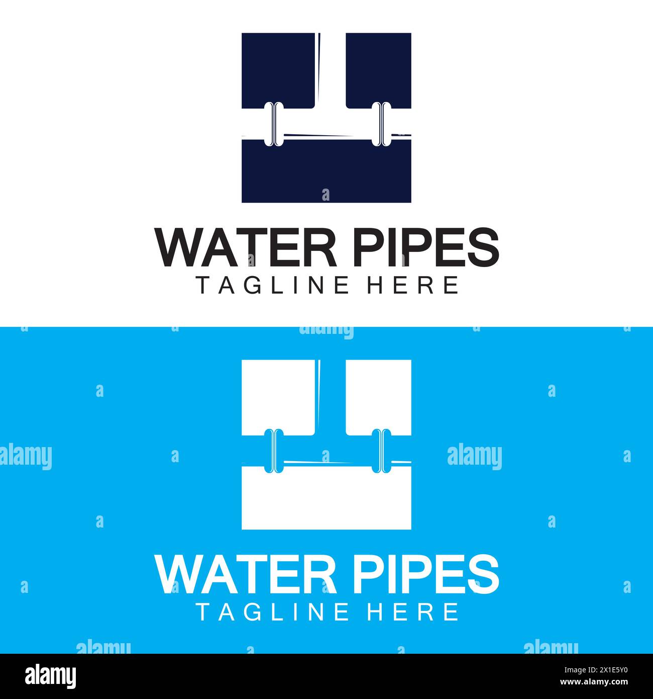 Water Pipes logo icon design template - Vector Stock Vector Image & Art ...