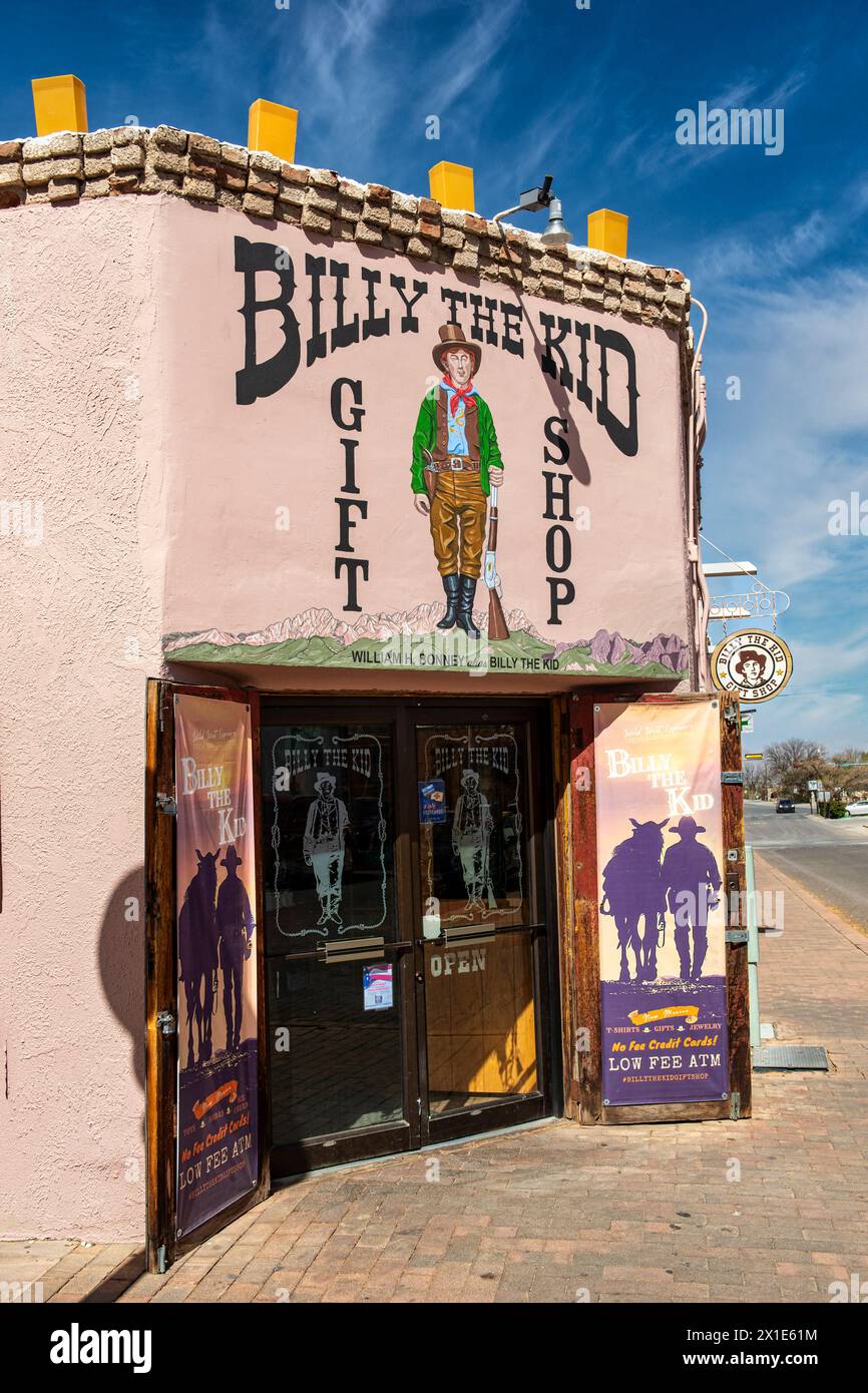 Billy the Kid Gift Shop on the corner of the Plaza in Mesilla, NM Stock ...