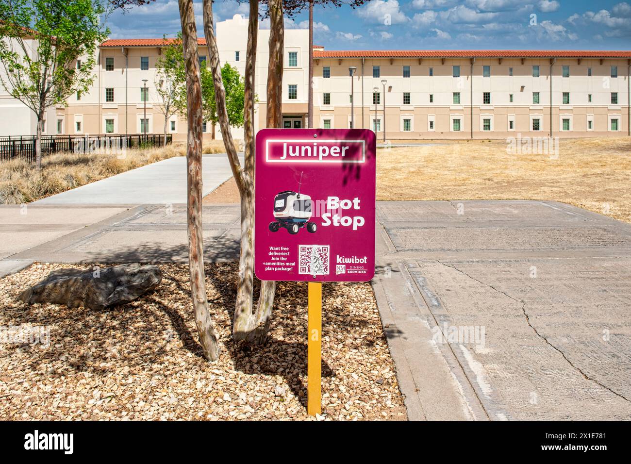 Juniper Bot Stop on the New Mexico State University campus in Las ...