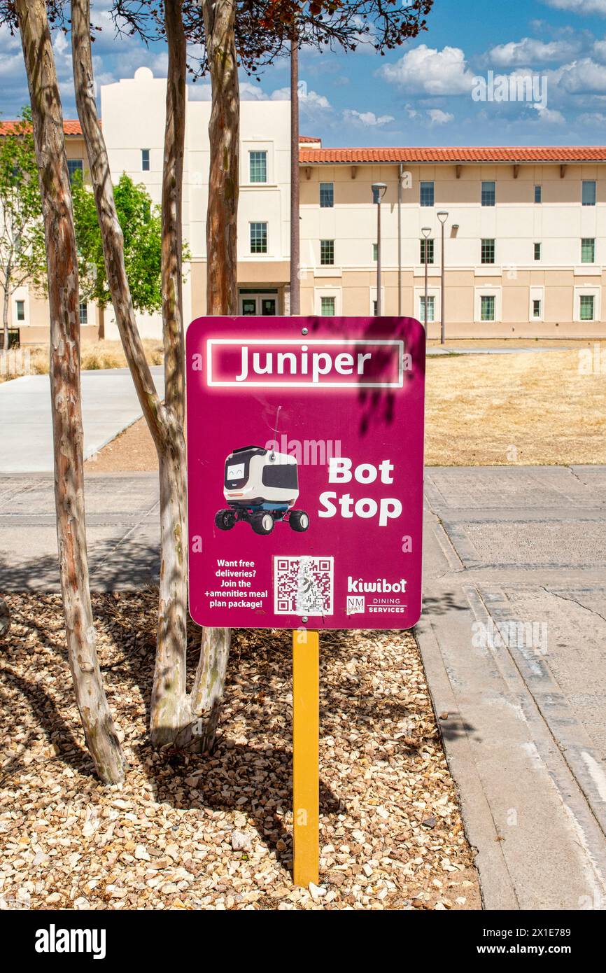 Juniper Bot Stop on the New Mexico State University campus in Las ...