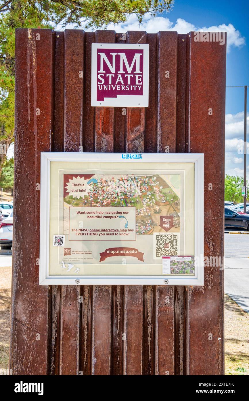 Student noticeboard on the New Mexico State University campus in Las ...