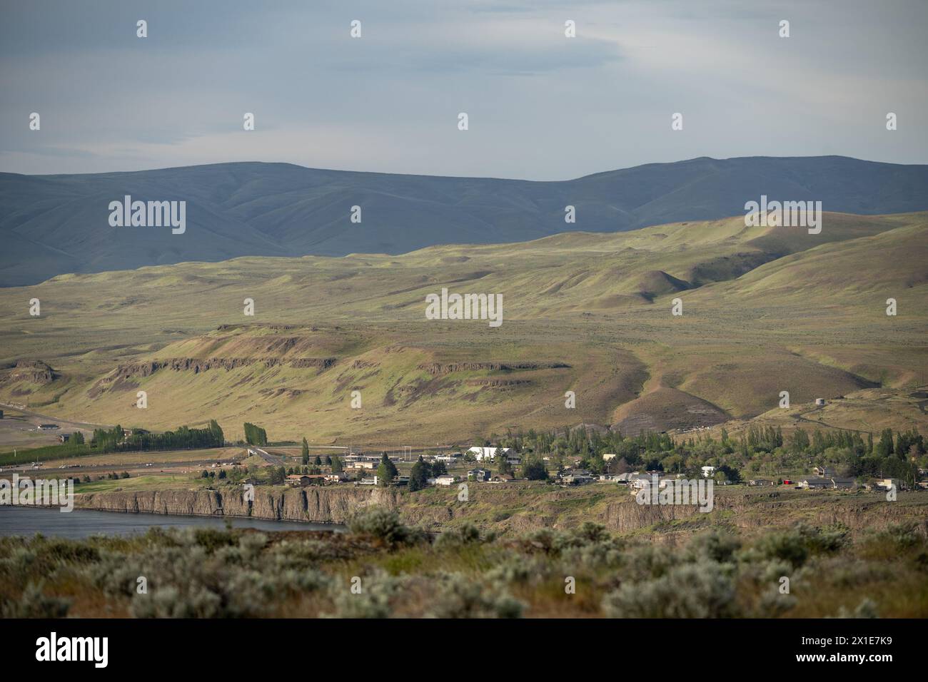 Vantage Washington road side stop for beautiful pictures Stock Photo ...