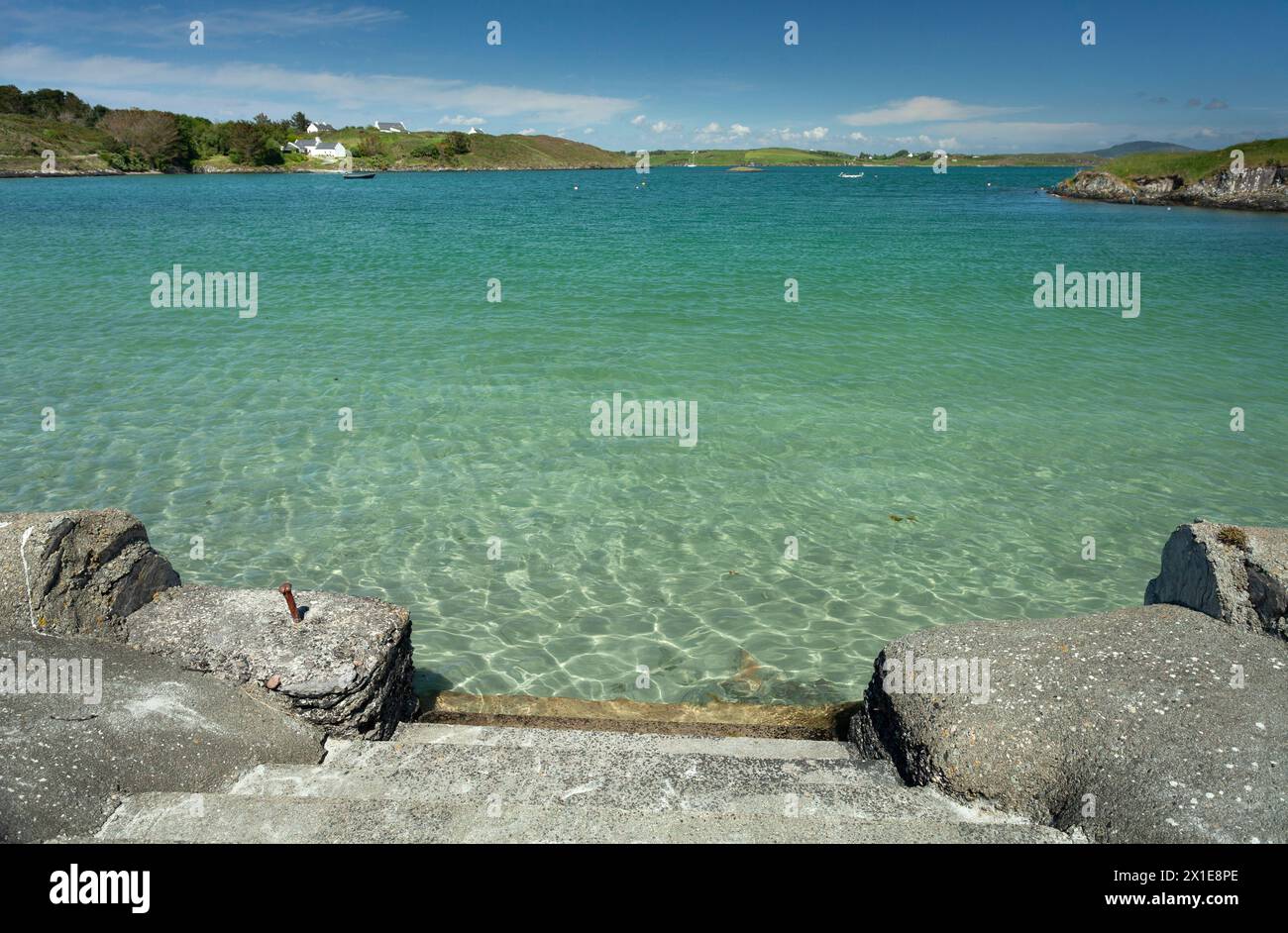 Full tide on Heir island on the Wild Atlantic Way in West Cork in ...