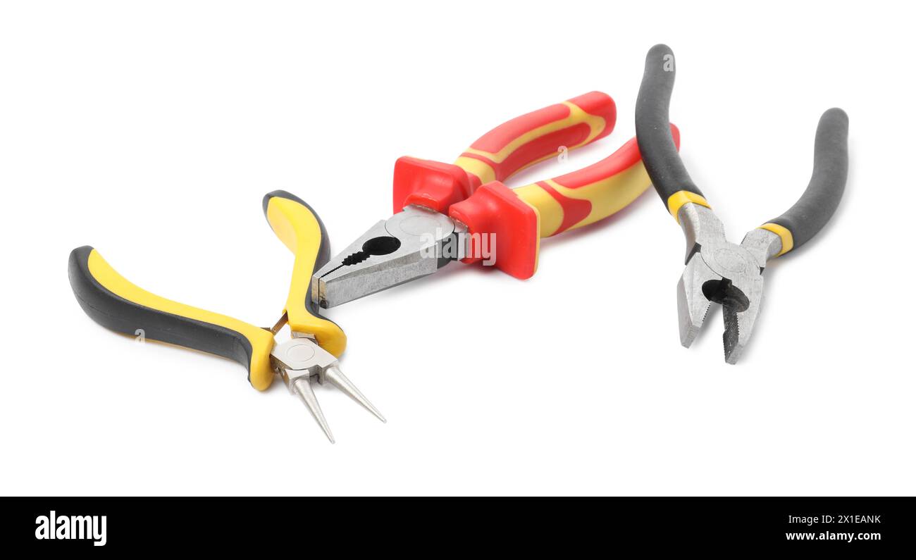 Different pliers isolated on hi-res stock photography and images - Alamy
