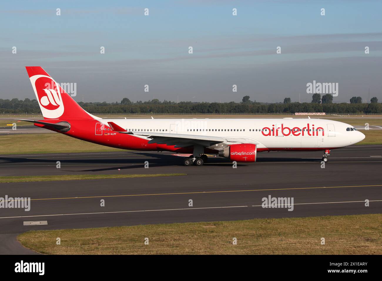 German Air Berlin Airbus A330-200 with registration D-ALPF on taxiway ...