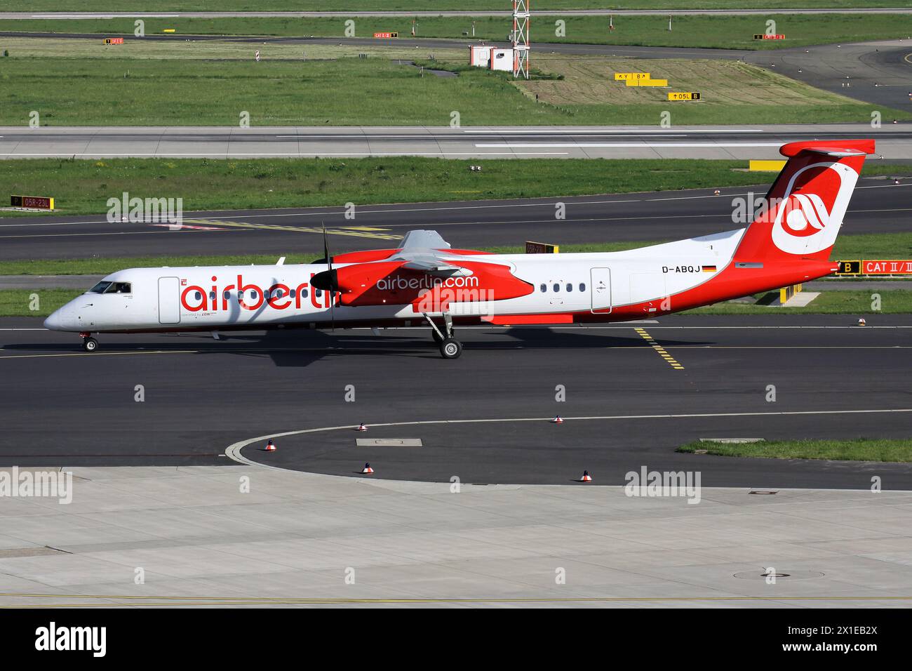 LGW Bombardier DHC-8-400 Dash 8 with registration D-ABQJ in Air Berlin ...