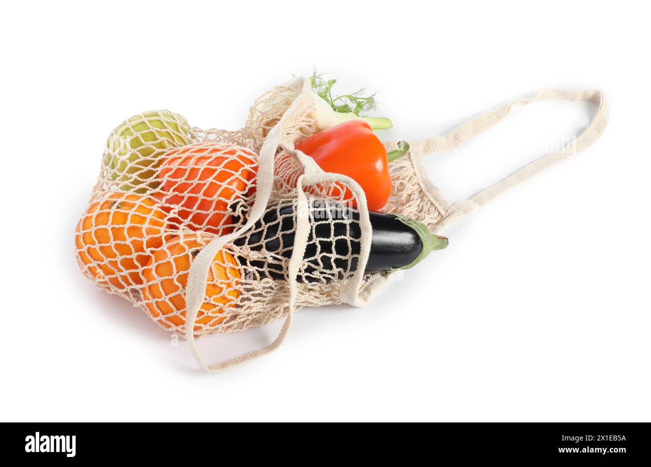 Mesh eco bag products Cut Out Stock Images & Pictures - Alamy