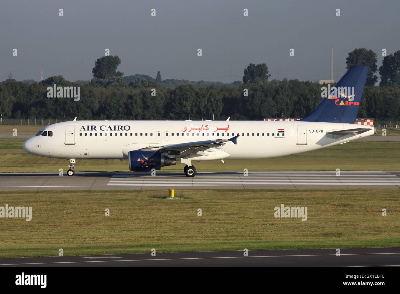 Egyptian Air Cairo Airbus A320-200 with registration SU-BPW on runway ...