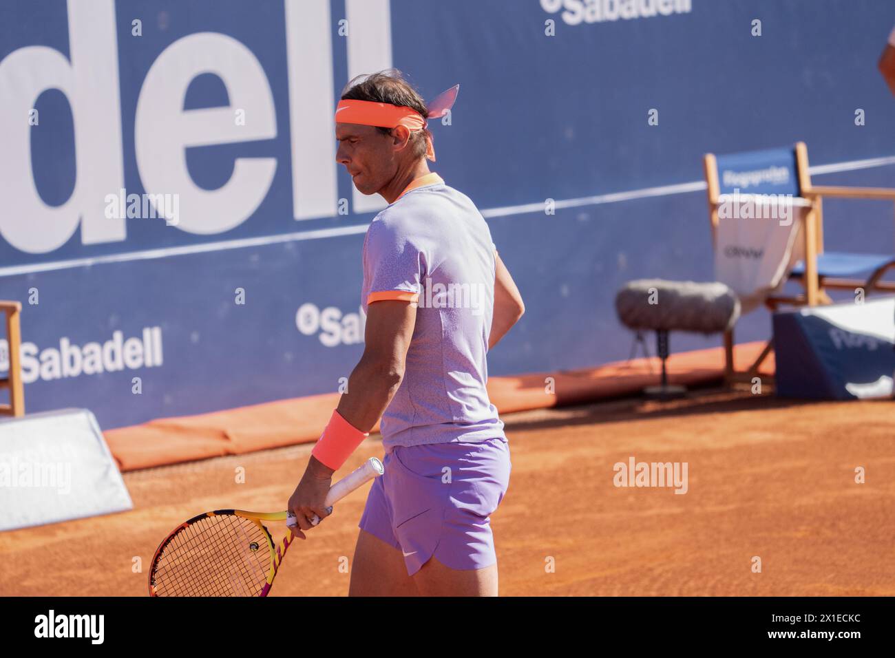 Barcelona, Spain. 16th Apr, 2024. Open Barcelona tennis. Rafael Nadal ...