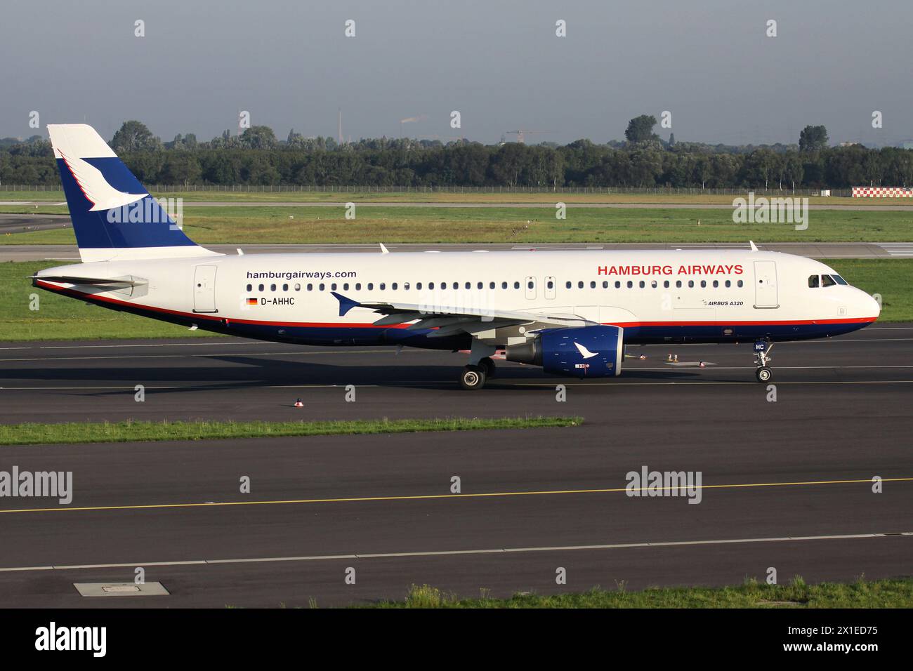 German Hamburg Airways Airbus A320-200 with registration D-AHHC on ...