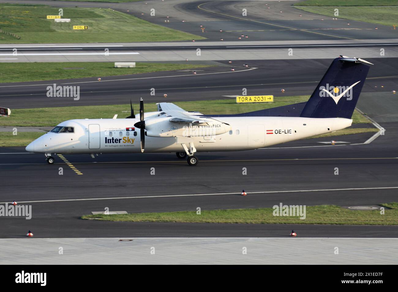 Austrian Intersky Bombardier DHC-8-300 Dash 8 with registration OE-LIE ...