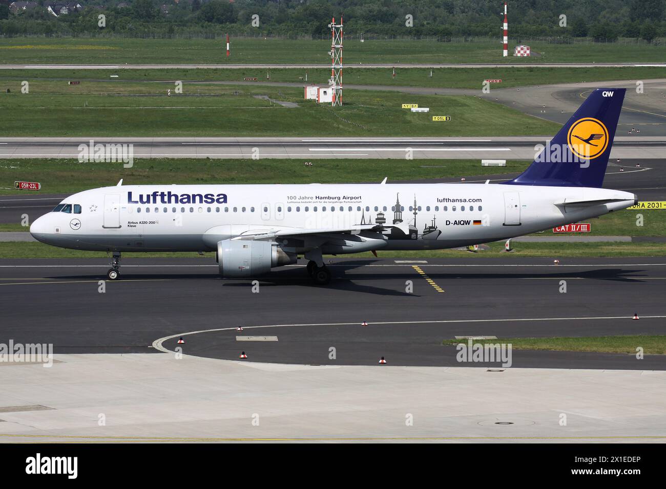 German Lufthansa Airbus A320-200 with registration D-AIQW in special ...