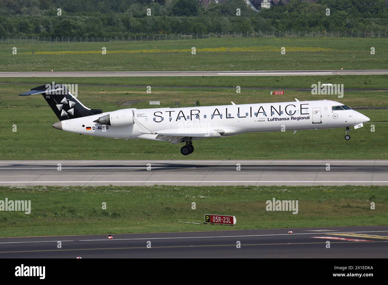German Lufthansa Regional Bombardier CRJ700 with registration D-ACPS on ...