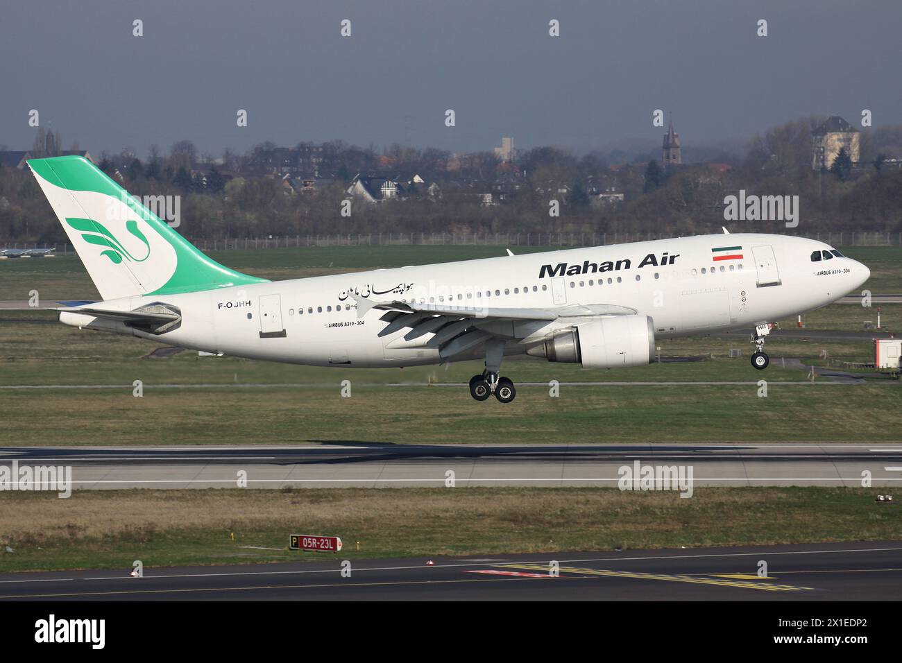 Iranian Mahan Air Airbus A310-300 with registration F-OJHH on short ...