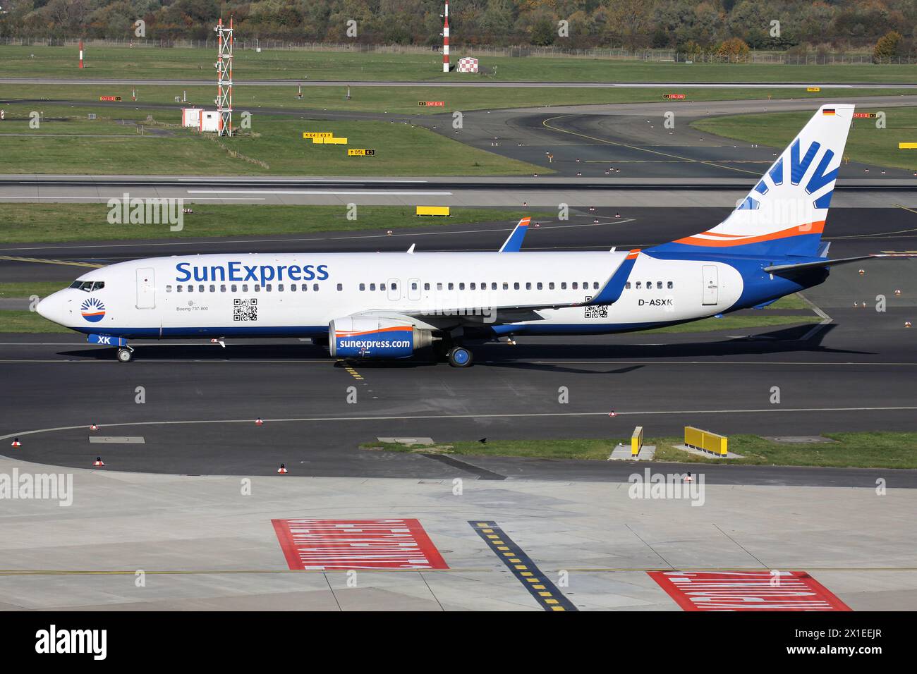 SunExpress Germany Boeing 737-800 with registration D-ASXK on taxiway ...