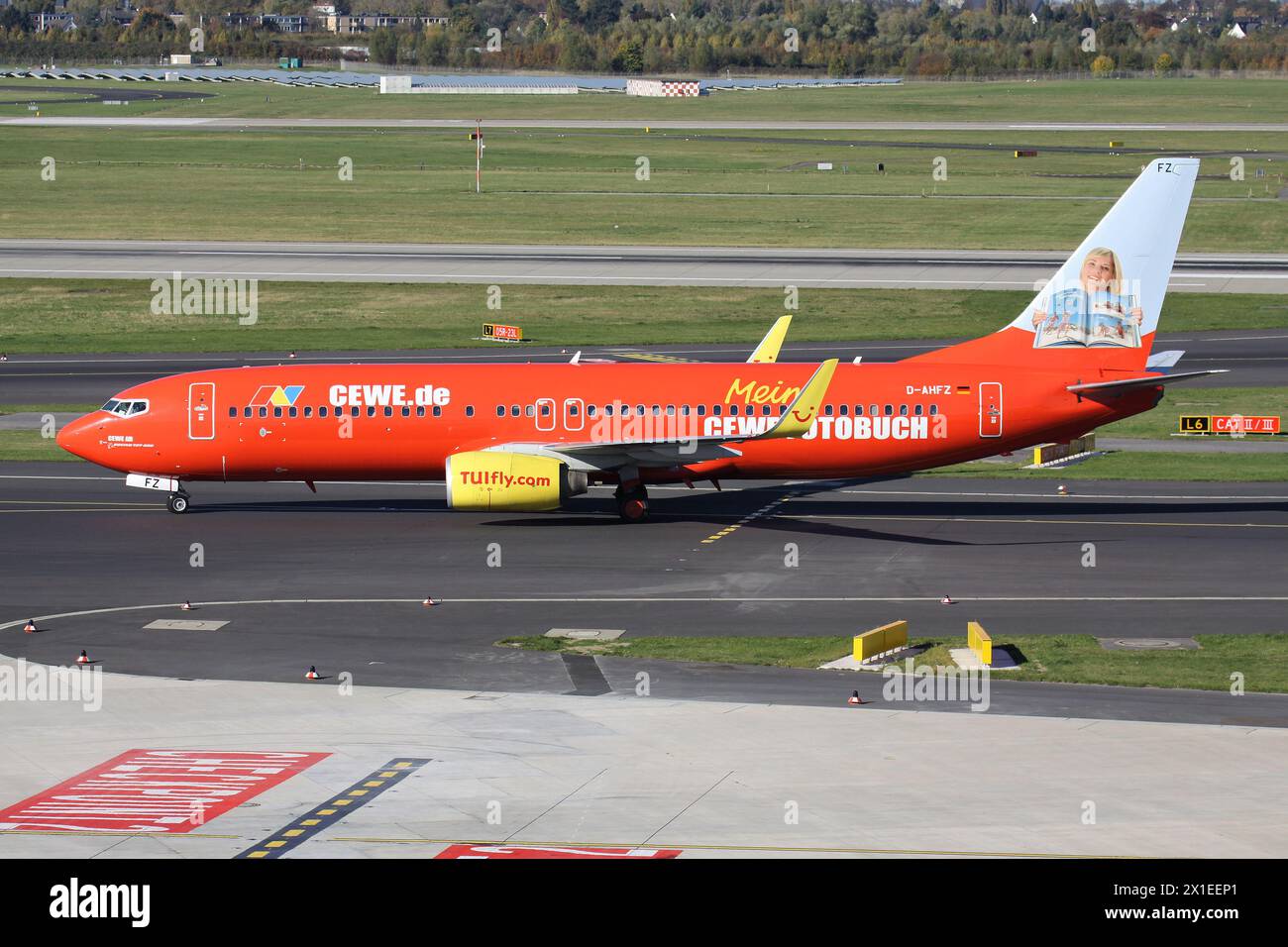 German TUIfly Boeing 737-800 with registration D-AHFZ in special CEWE ...