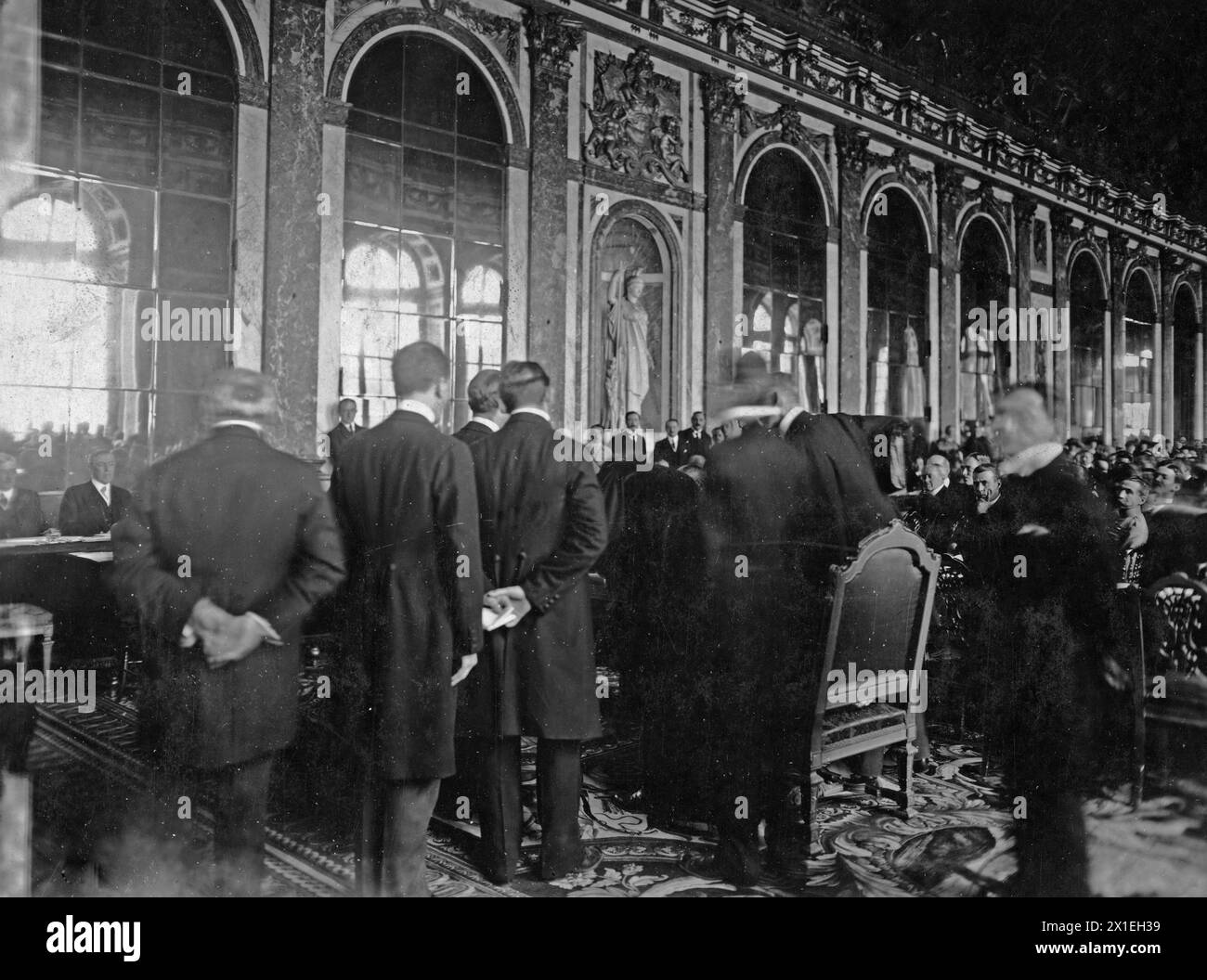 International representatives at the Paris Peace Conference in session ...