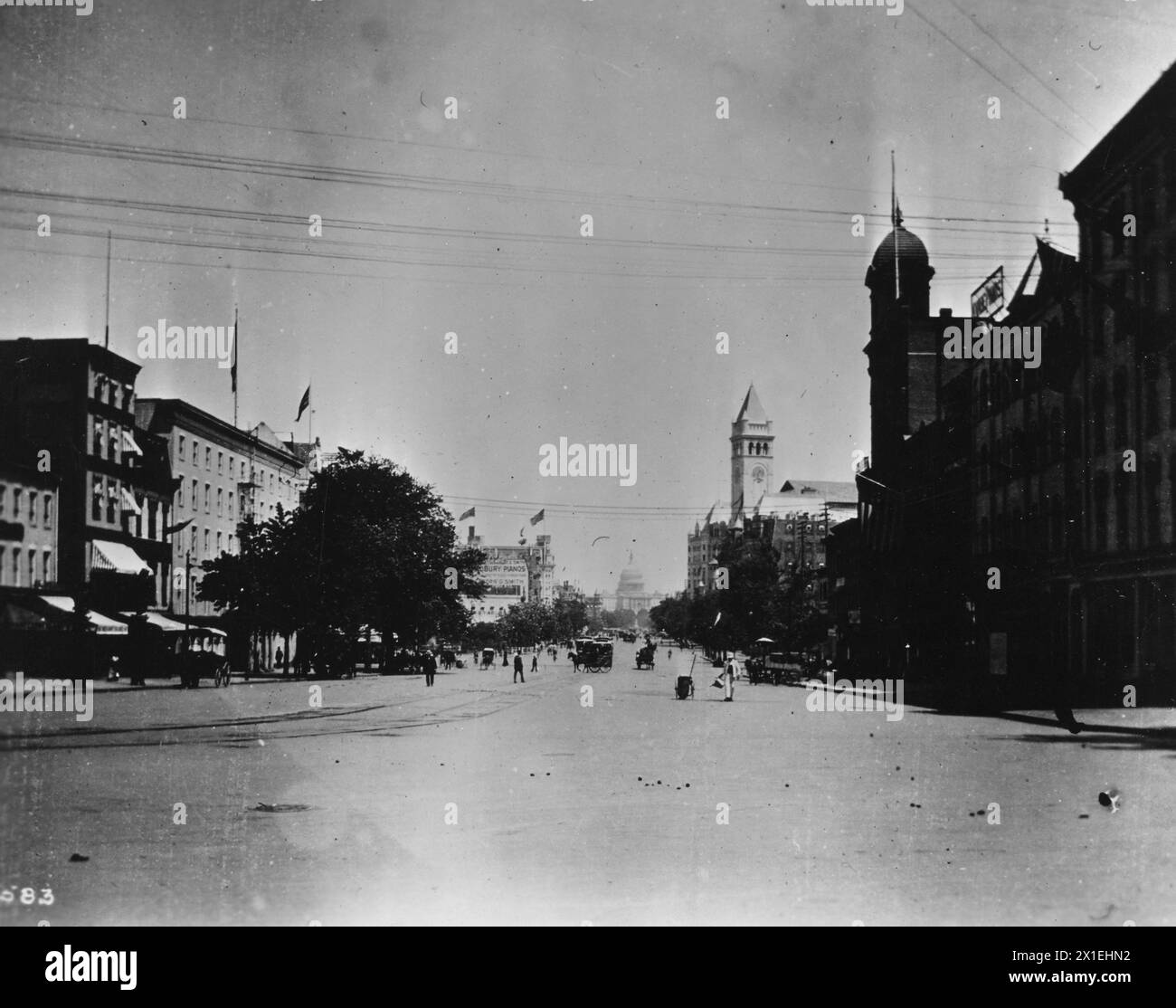 Pennsylvania Avenue, Washington, D.C. - from the Treasury Building ...