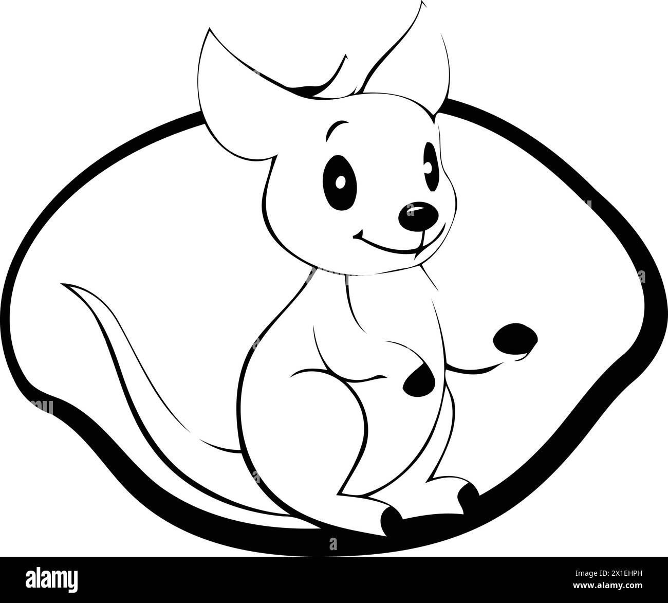 Kangaroo Cartoon Icon Vector Illustration Of Kangaroo Stock Vector Image And Art Alamy