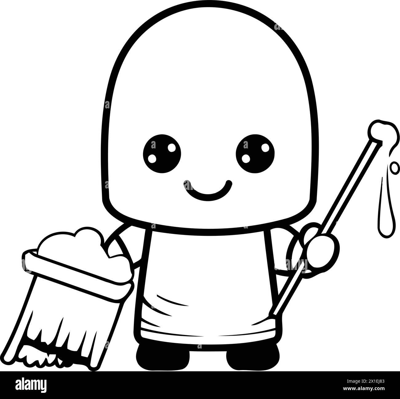 Cute cleaning Stock Vector Images - Alamy