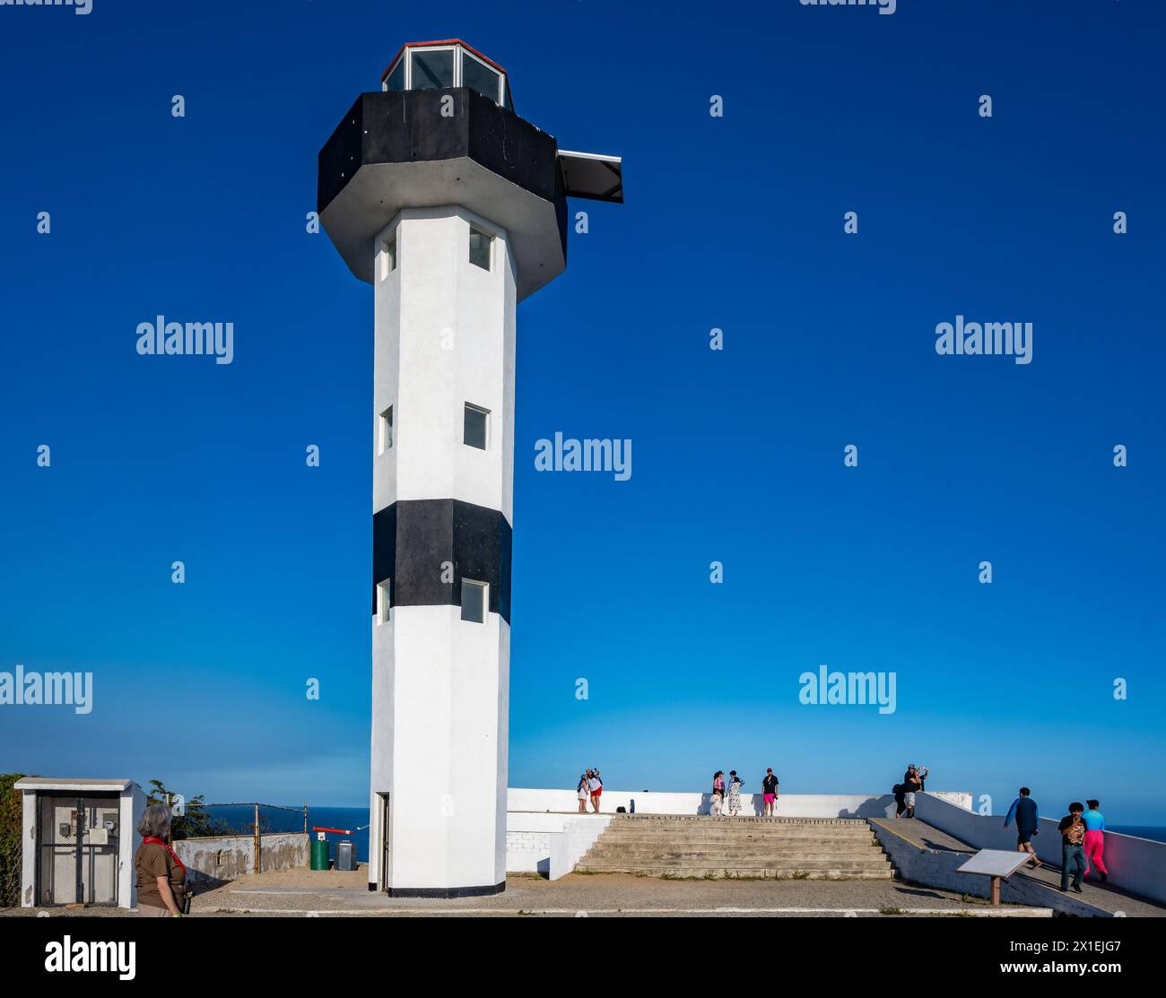 Lighthouse on the Pacific coast of Huatulco. Oaxaca, Mexico Stock Photo ...