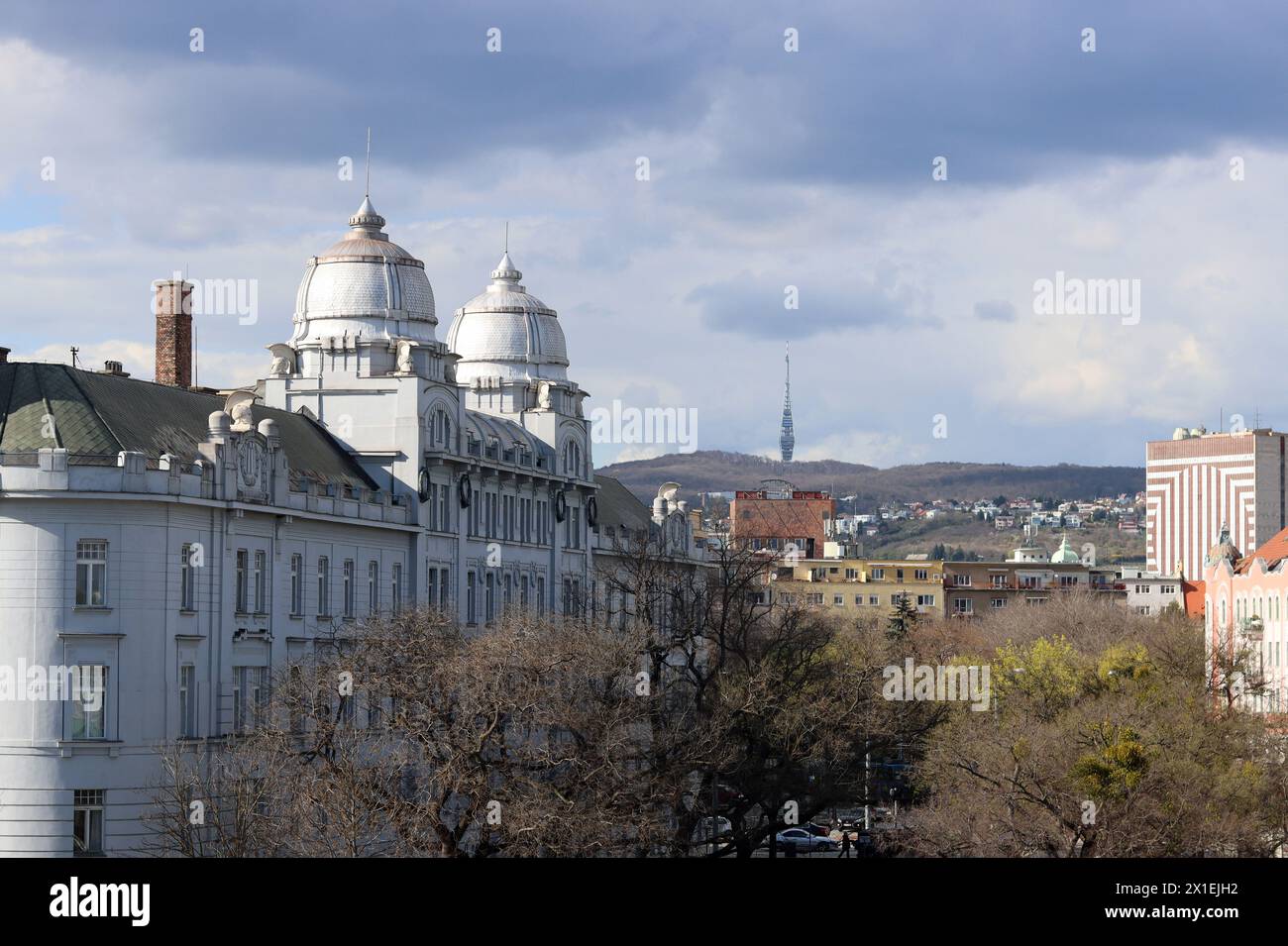 Architecture of Bratislava, Slovakia. View on old town from Danube ...