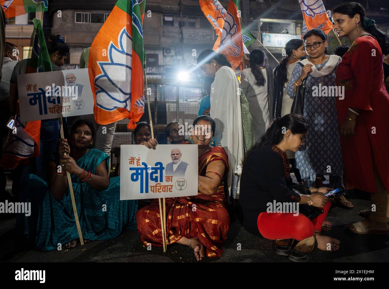 Narendra modi india flag hi-res stock photography and images - Alamy