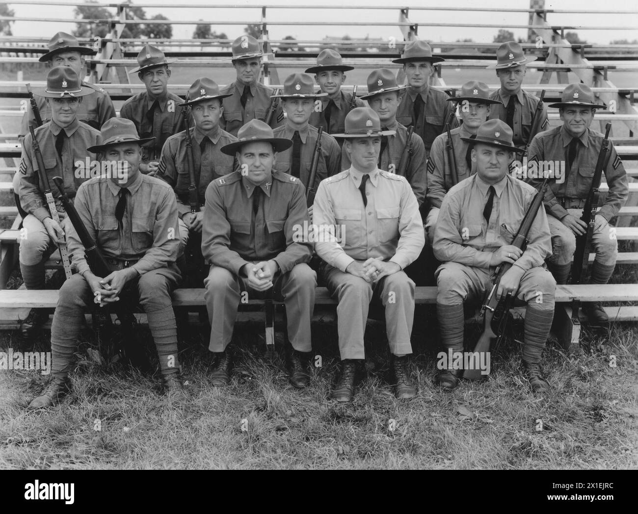 Group photo of the Infantry Rifle Team, National Matches, Camp Perry ...