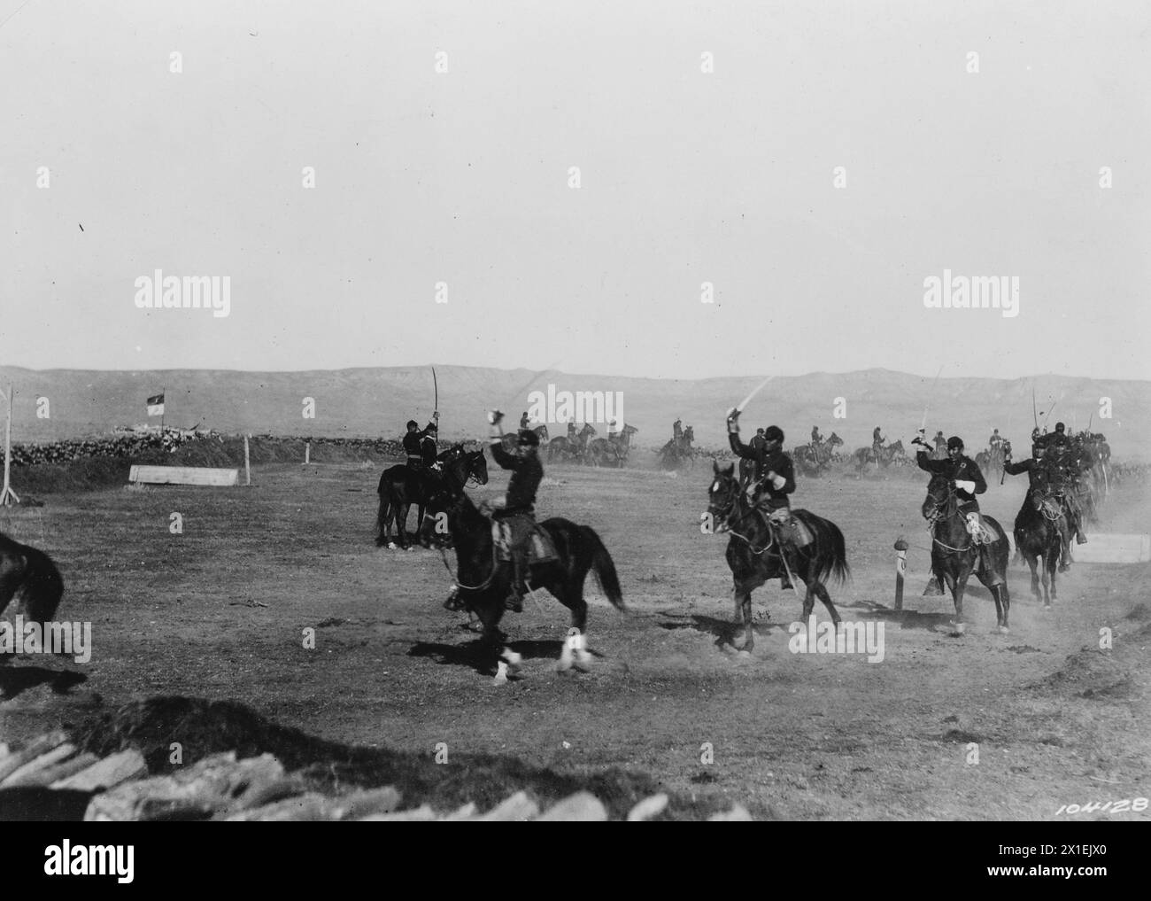 U.S. Army Saber Exercises, Troop "L," 1st Cavalry, Ft. Custer, Montana ...