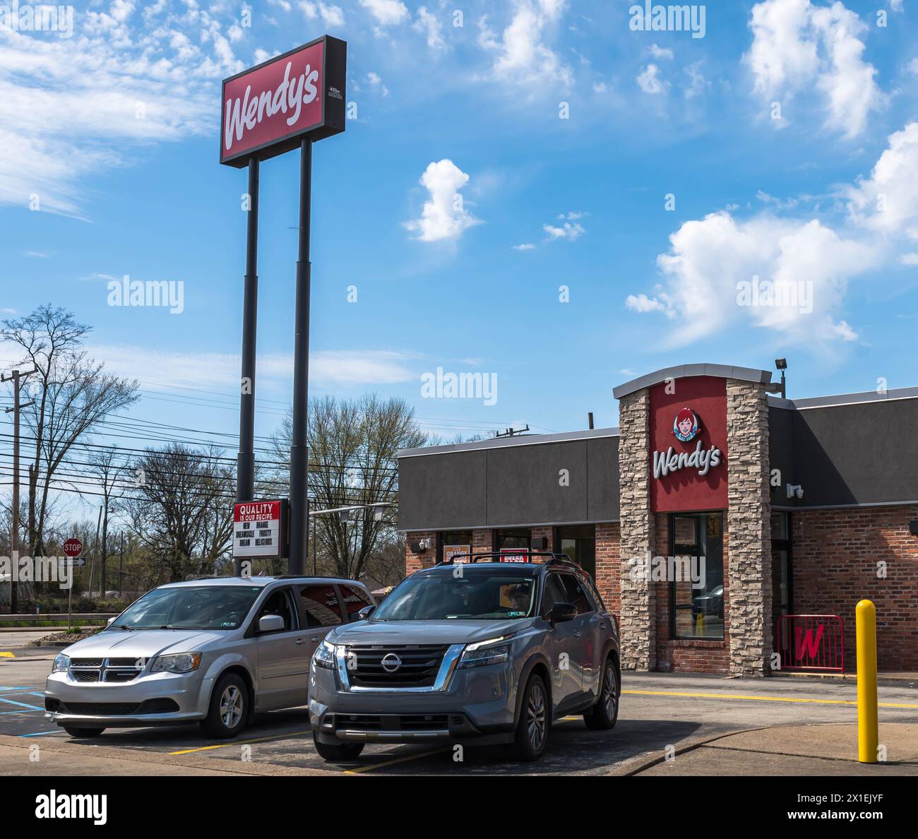 The Wendy's fast-food restaurant on Freeport Road in Harmar Township ...