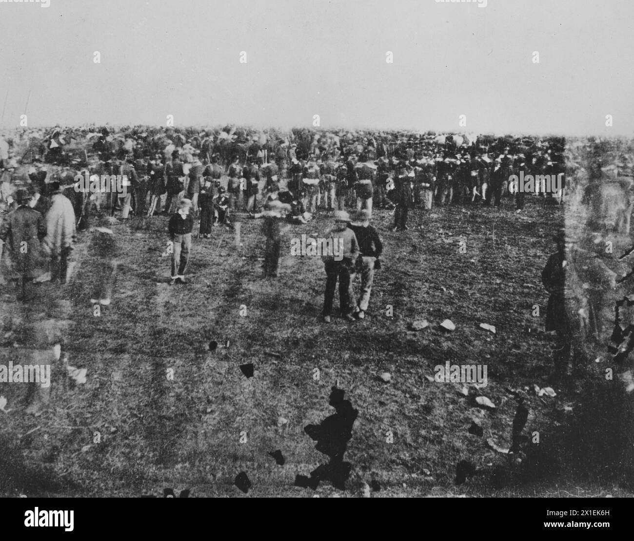 Crowd at the dedication of Gettysburg by President Abraham Lincoln (not ...