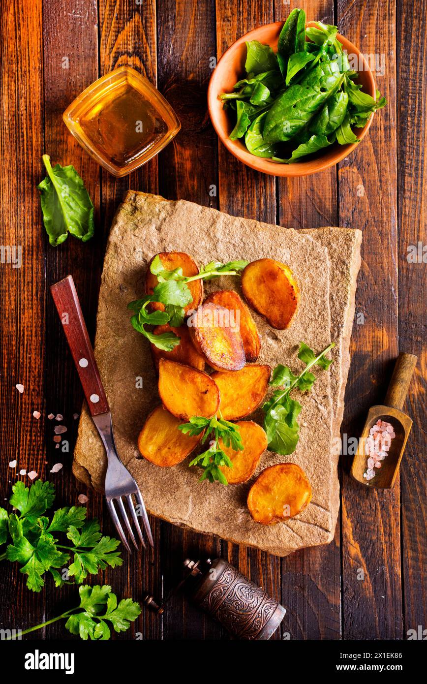 homemade organic vegetable vegan vegetarian potato wedges snack food ...