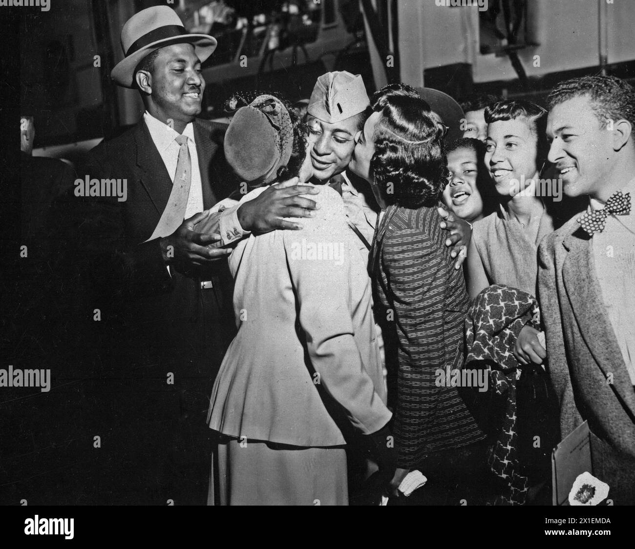 One of the many repatriated Prisoners of War to return home aboard the ...