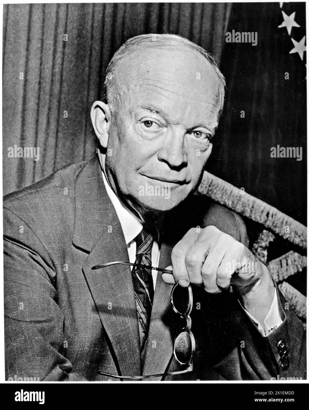 Portrait of Dwight D. Eisenhower Stock Photo - Alamy