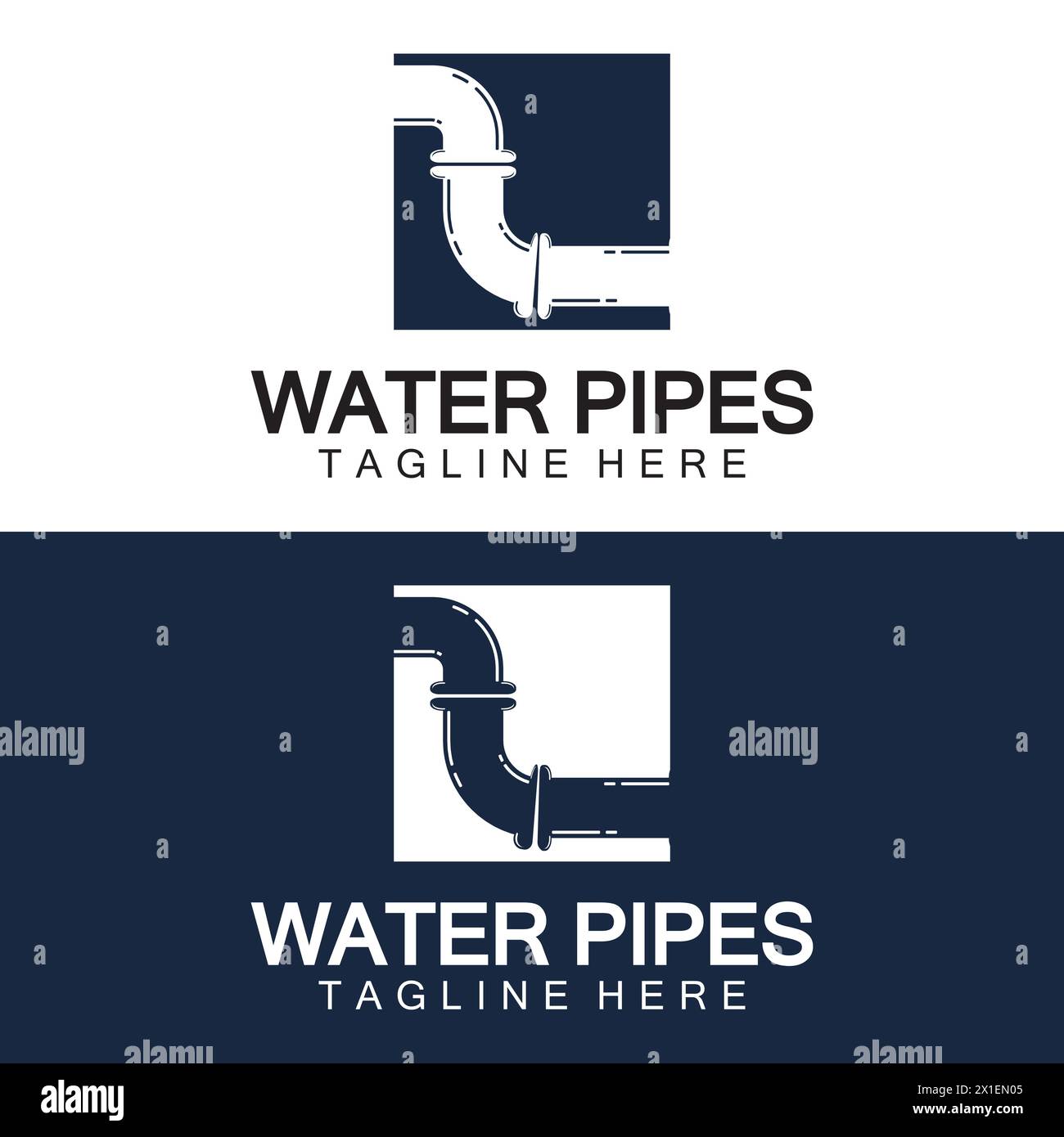 Water Pipes logo icon design template - Vector Stock Vector Image & Art ...