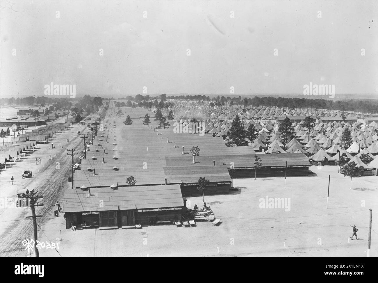 Aerial view of Camp Hancock in Augusta Georgia ca. 1918 Stock Photo - Alamy