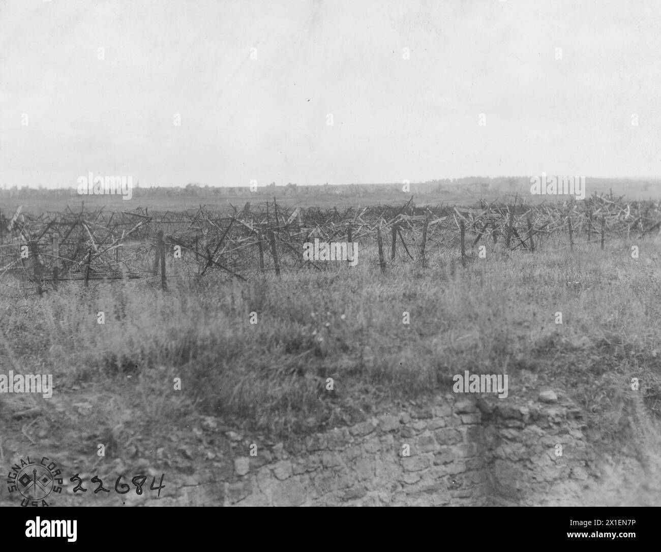 World War I Photos: German front line tranches just north of the ...