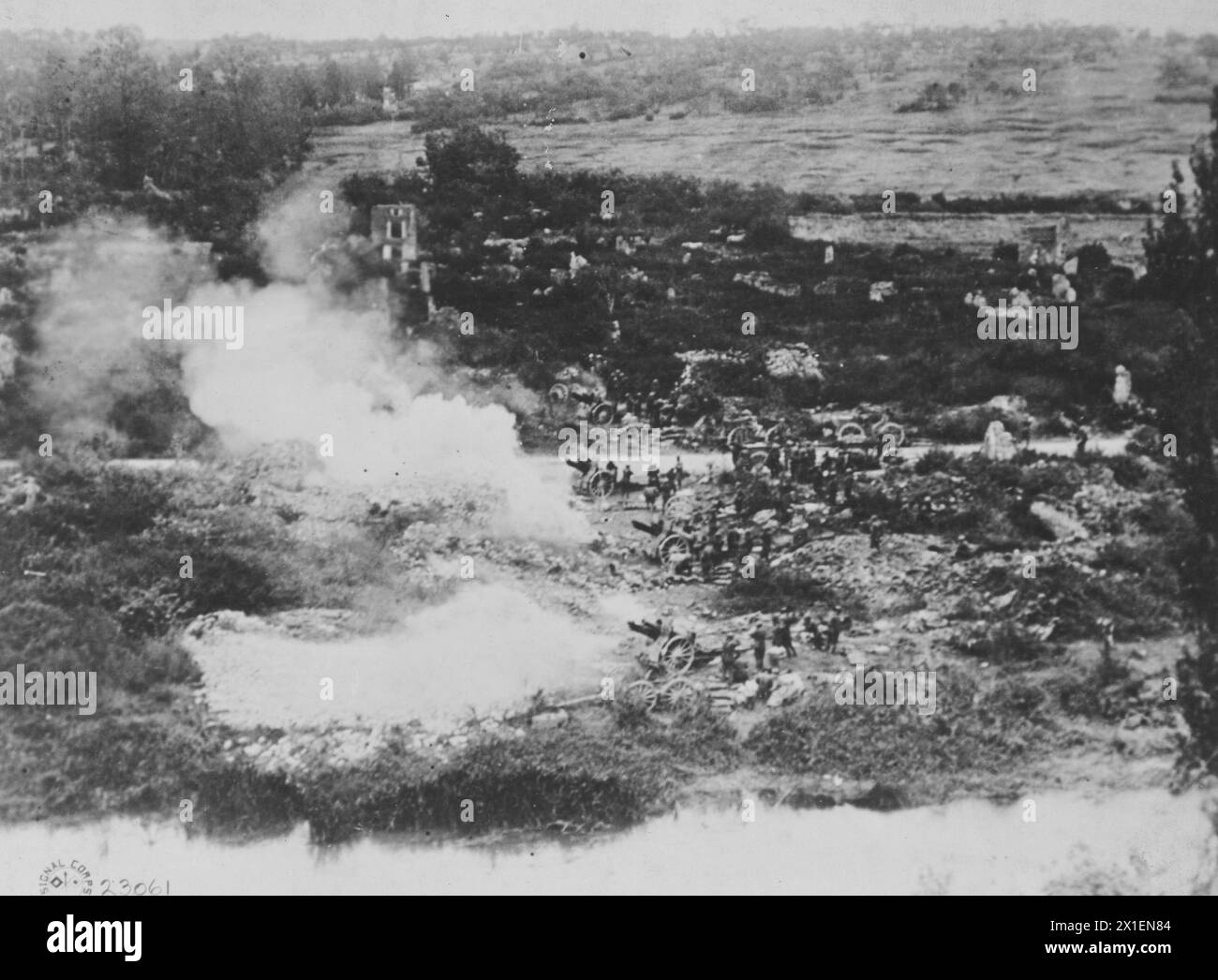 World War I Photos: The American advance in the Argonne region of ...
