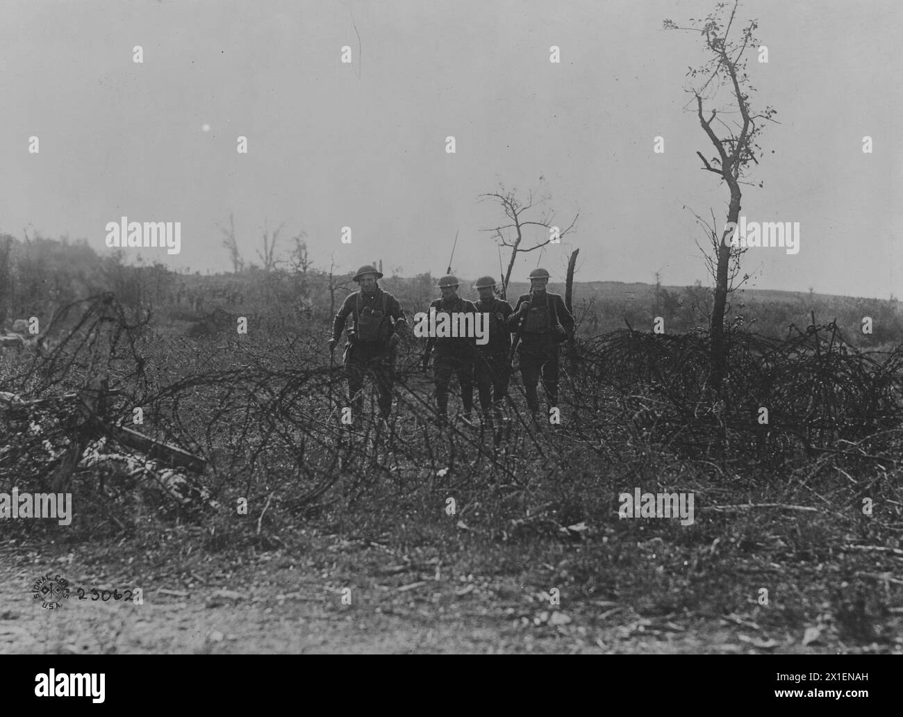 World War I Photos: American soldiers, possibly in the Argonne region ...