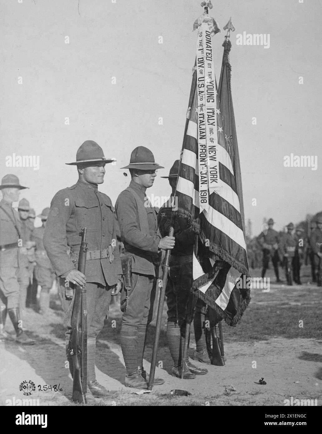 A regiment of American infantry, now on the Piave front in Italy ...