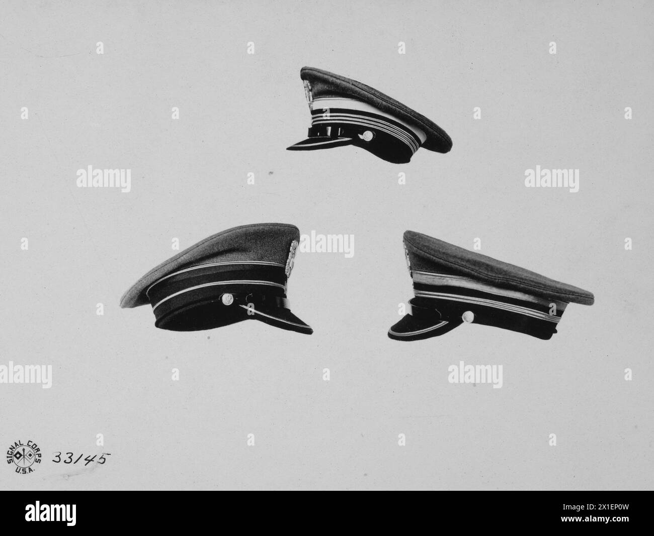 Examples of Officers' caps - Captain cap; First Lieutenant cap ; Second ...