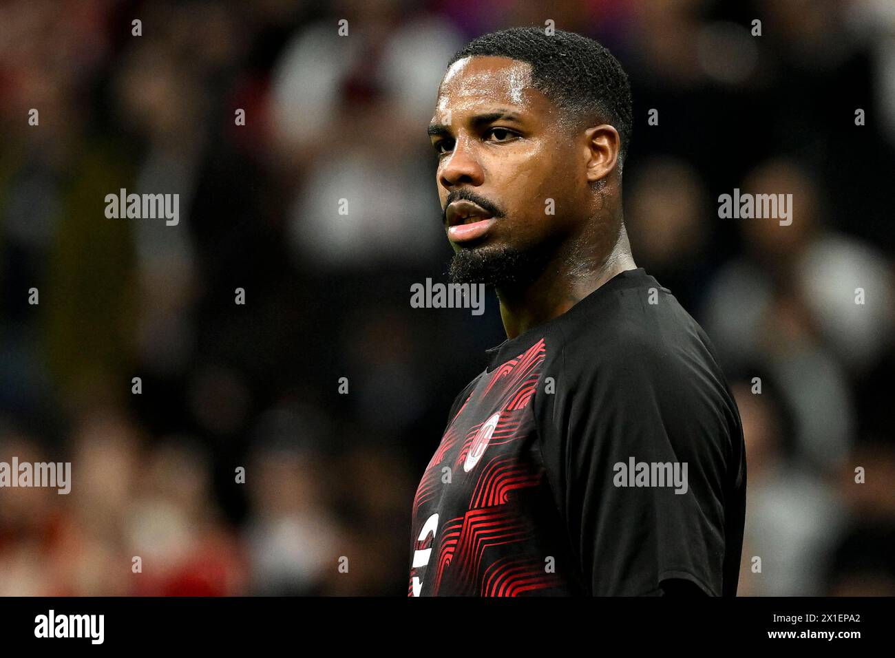 Mike Maignan of AC Milan looks on during the Europa League football match between AC Milan and ...