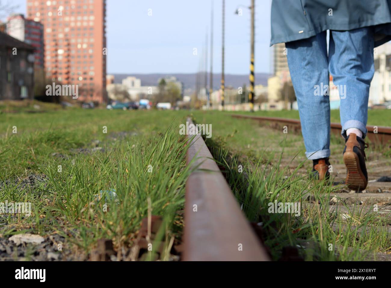 Feet railroad hi-res stock photography and images - Alamy