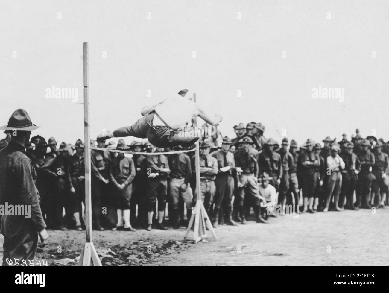 Field Day meet (high jump event) at U.S. School of Military Aeronautics ...