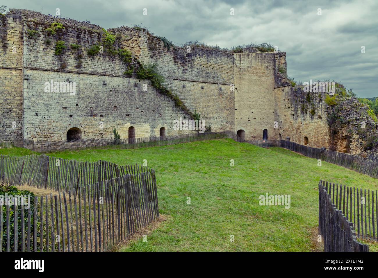 Chateau de Gencay ruins (Du Guesclin), department Vienne, Aquitaine ...