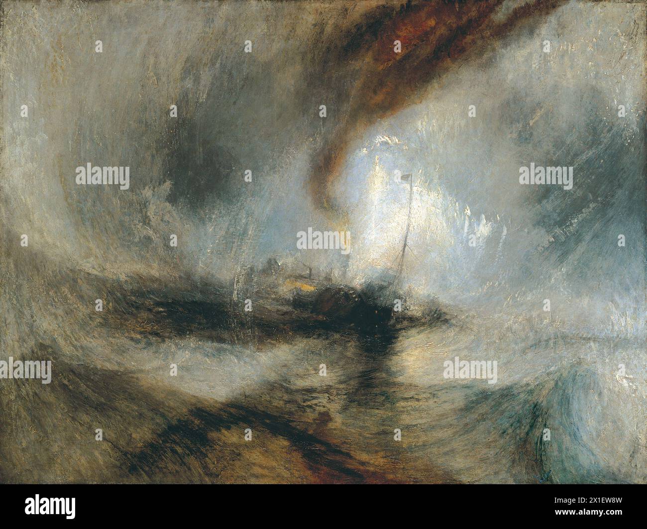 Snow Storm, or Snow Storm: Steam-Boat off a Harbour's Mouth, (full ...