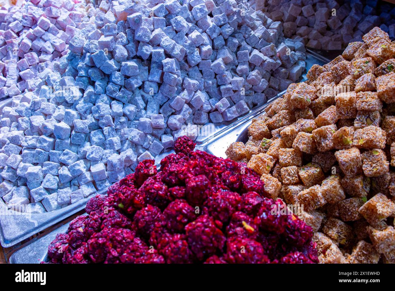 Closeup turkish delight selling istanbul hi-res stock photography and ...