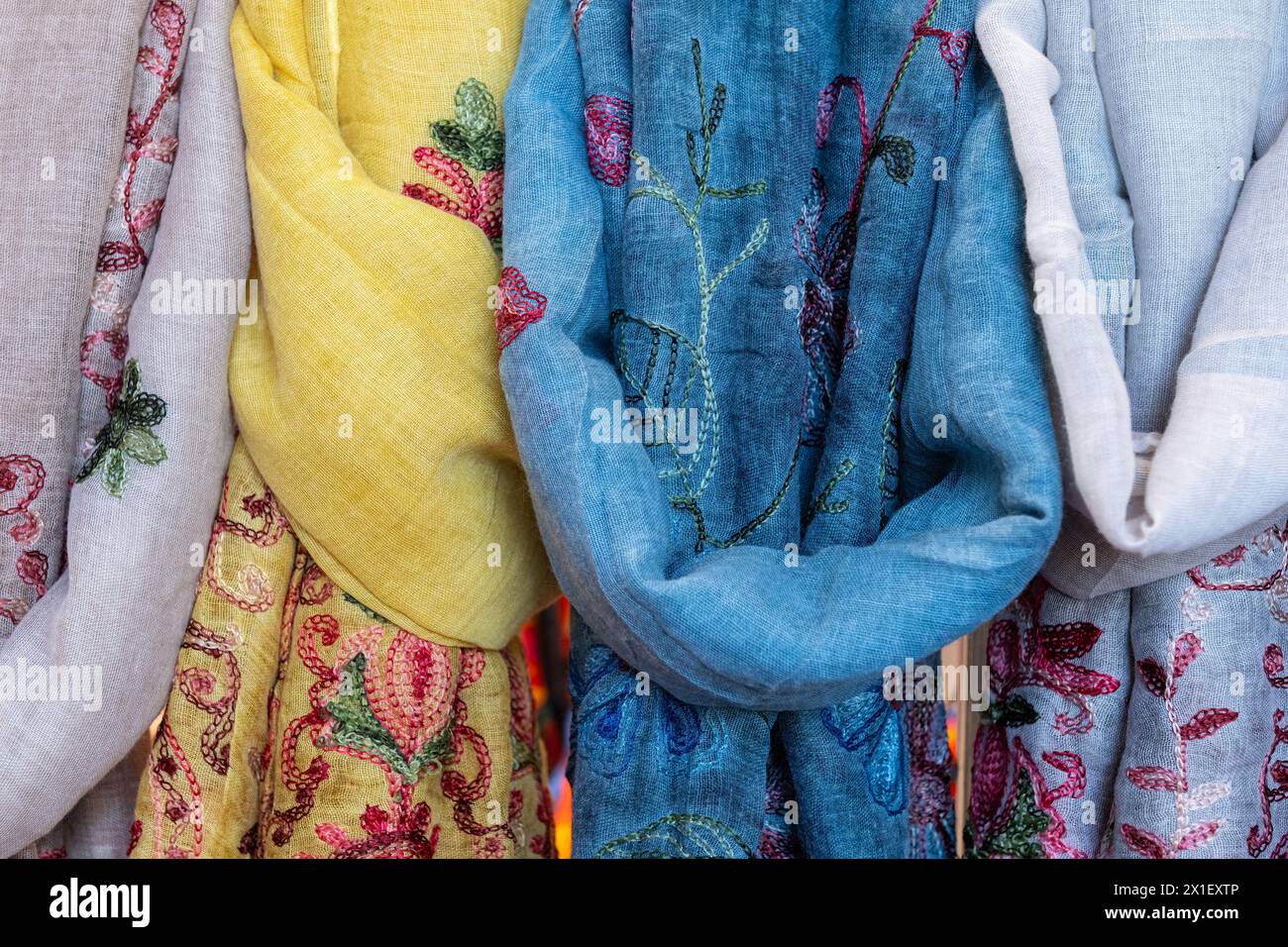 Hanging shawls hi-res stock photography and images - Alamy